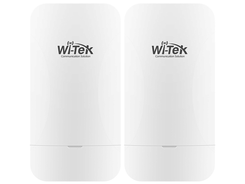 Комплект из 2-х преднастроенных точек доступа Wi-Tek WI-CPE110-KIT, 802.11b/g/n, 2.4ГГц, до 300 Мбит/с