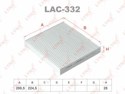 LAC-332 Фильтр салона HYUNDAI/KIA 15-