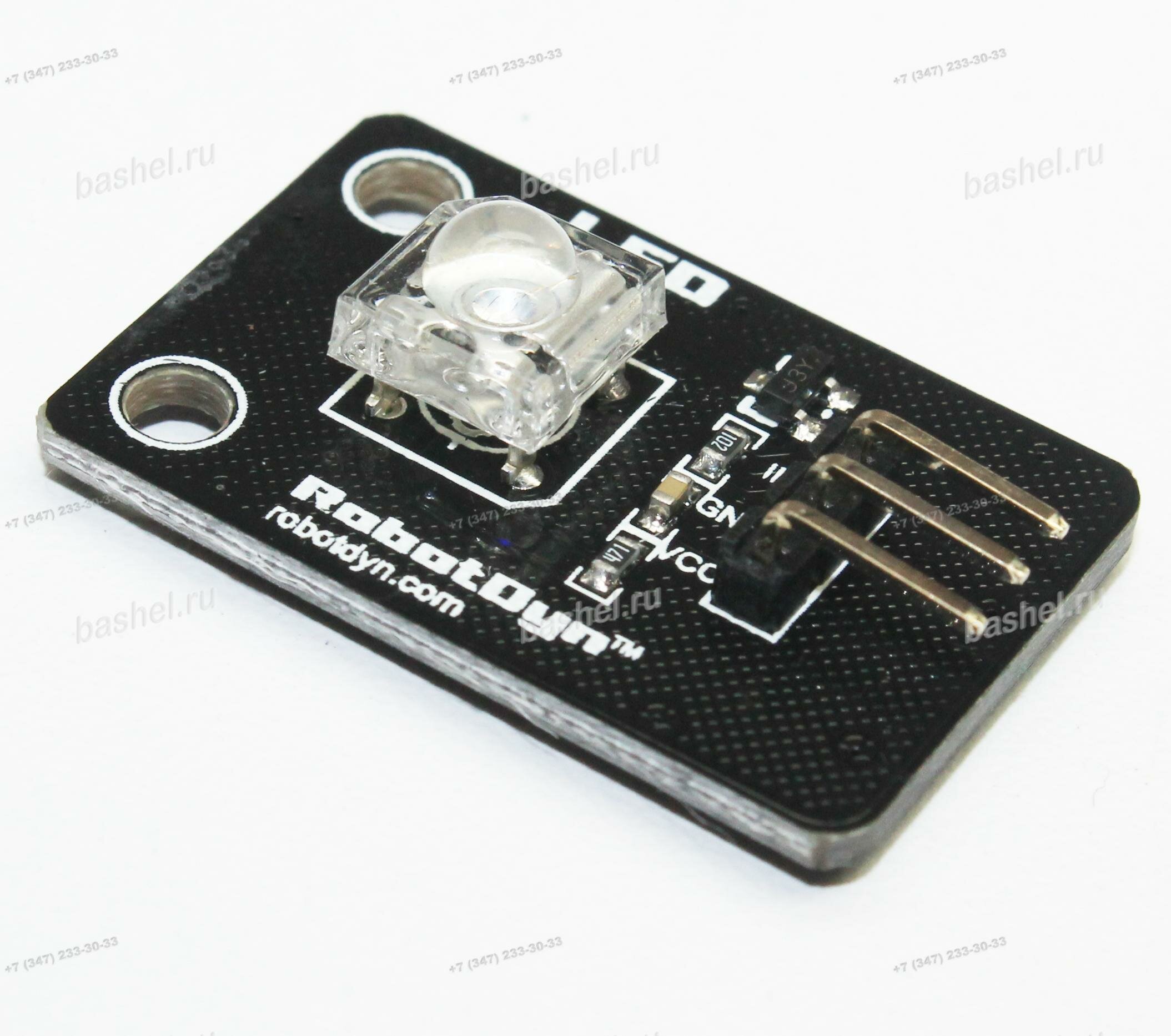 Color LED (Piranha) module GREEN for Arduino, Модуль, RobotDyn