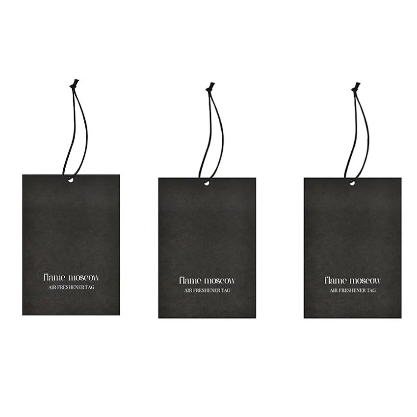 Саше для автомобиля ароматическое Sonia I кожа, табак, черный перец, черный чай I Flame Moscow I 3 шт арома карточки