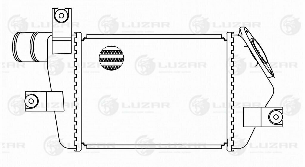 ОНВ (радиатор интеркулера) для а/м Mitsubishi Pajero III (00-) 3.2D (LRIC 1151) LUZAR