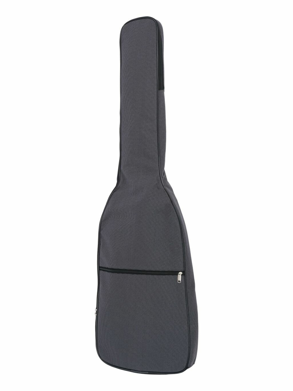 Чехол для бас-гитары, серый. Утеплитель: поролон 5мм.