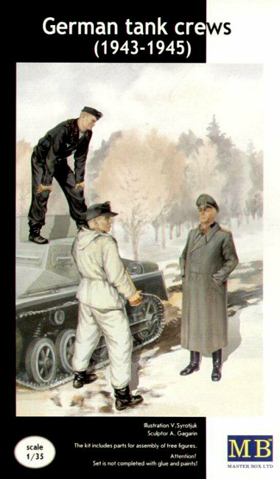 3508 Master Box Немецкий танковый экипаж (1943-1945 г.) Набор №2 Масштаб 1/35