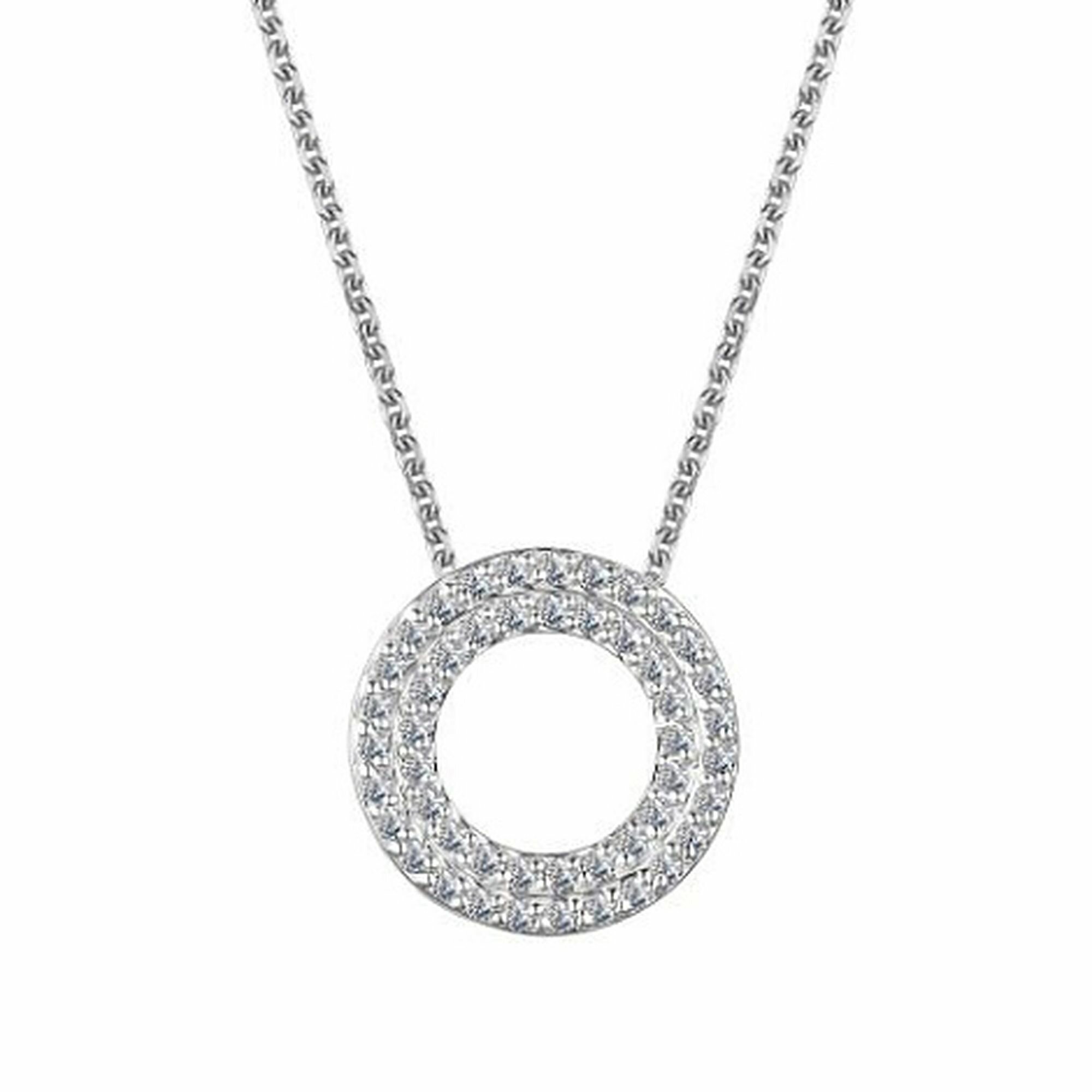 Колье, белое золото, 585 проба, бриллиант