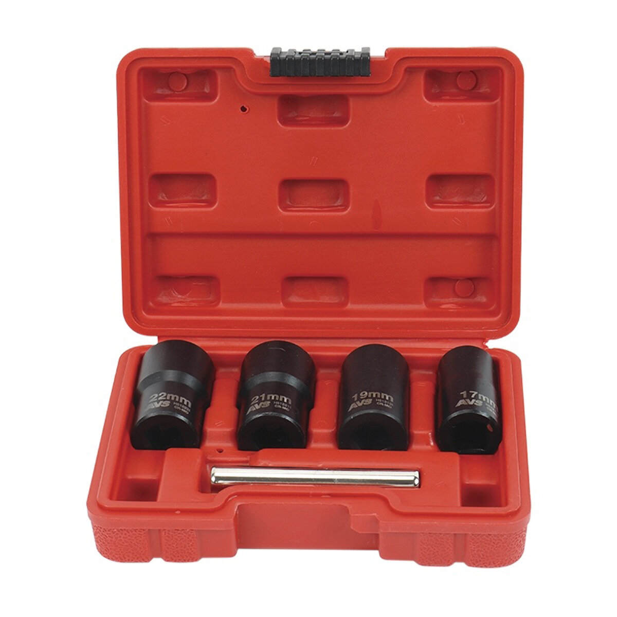 Набор головок для поврежденных болтов и гаек (5 предметов) в кейсе AVS NGP12-5I