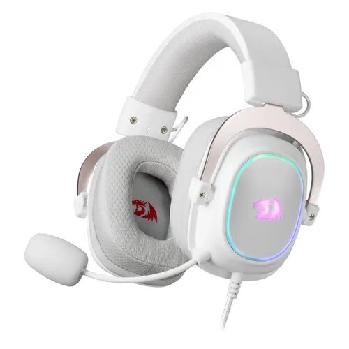 Гарнитура игровая Redragon Zeus X, для компьютера и игровых консолей, мониторные, проводные, белый [70800]