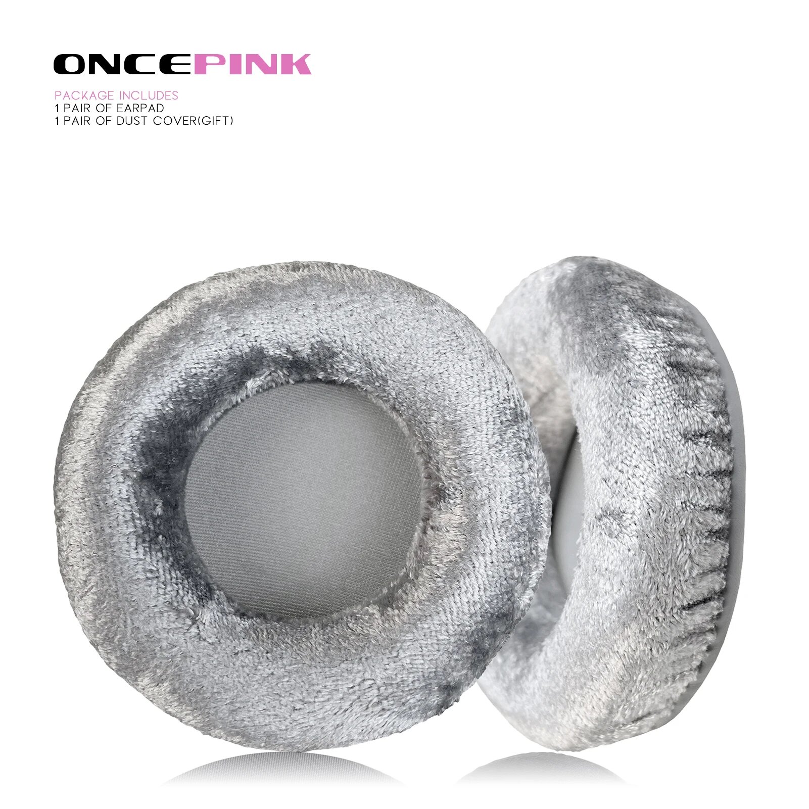 Амбушюры Oncepink для наушников JVC HA-RX700 HA-RX900 type5 gray velvet