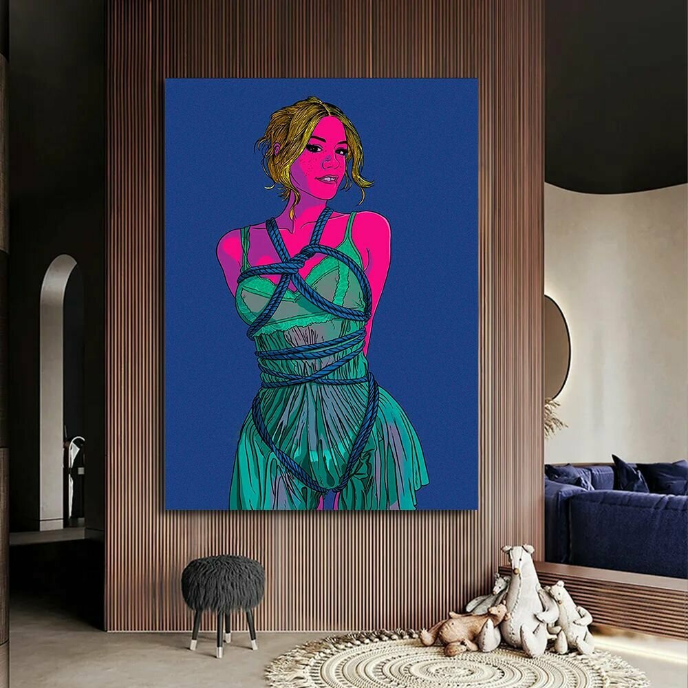 Картина эротическая, голая девушка, 50х70 см.