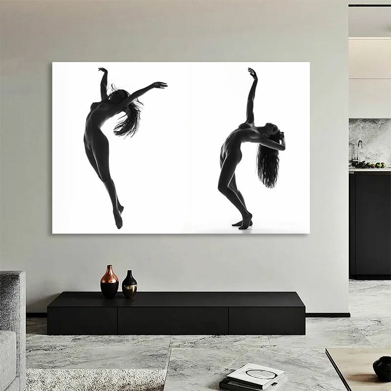 Картина ВсеКартины. Тут "Голая Девушка", 40x60 см, поп-арт, на подрамнике, крепление "крокодил"