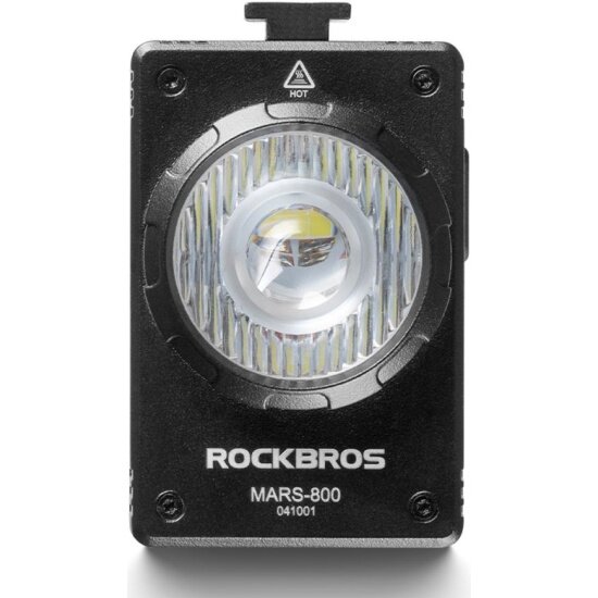 Фонарь передний Rockbros влагозащитный, аккумуляторный, 800 люмен