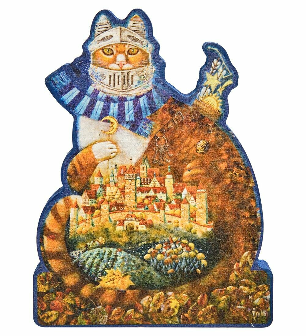 Панно из дерева Баварский кот A2174177 Artangels, Дерево
