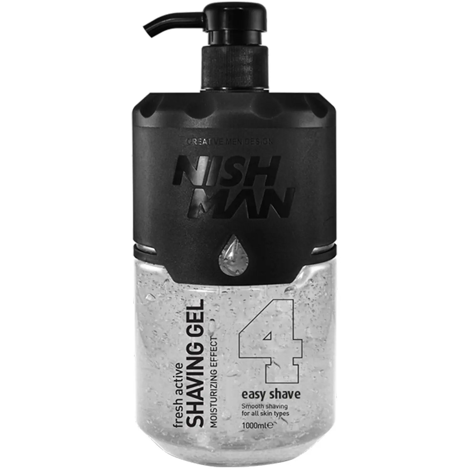 Гель для бритья NISHMAN SHAVING GEL N.4 (COLORLESS), 1000 мл