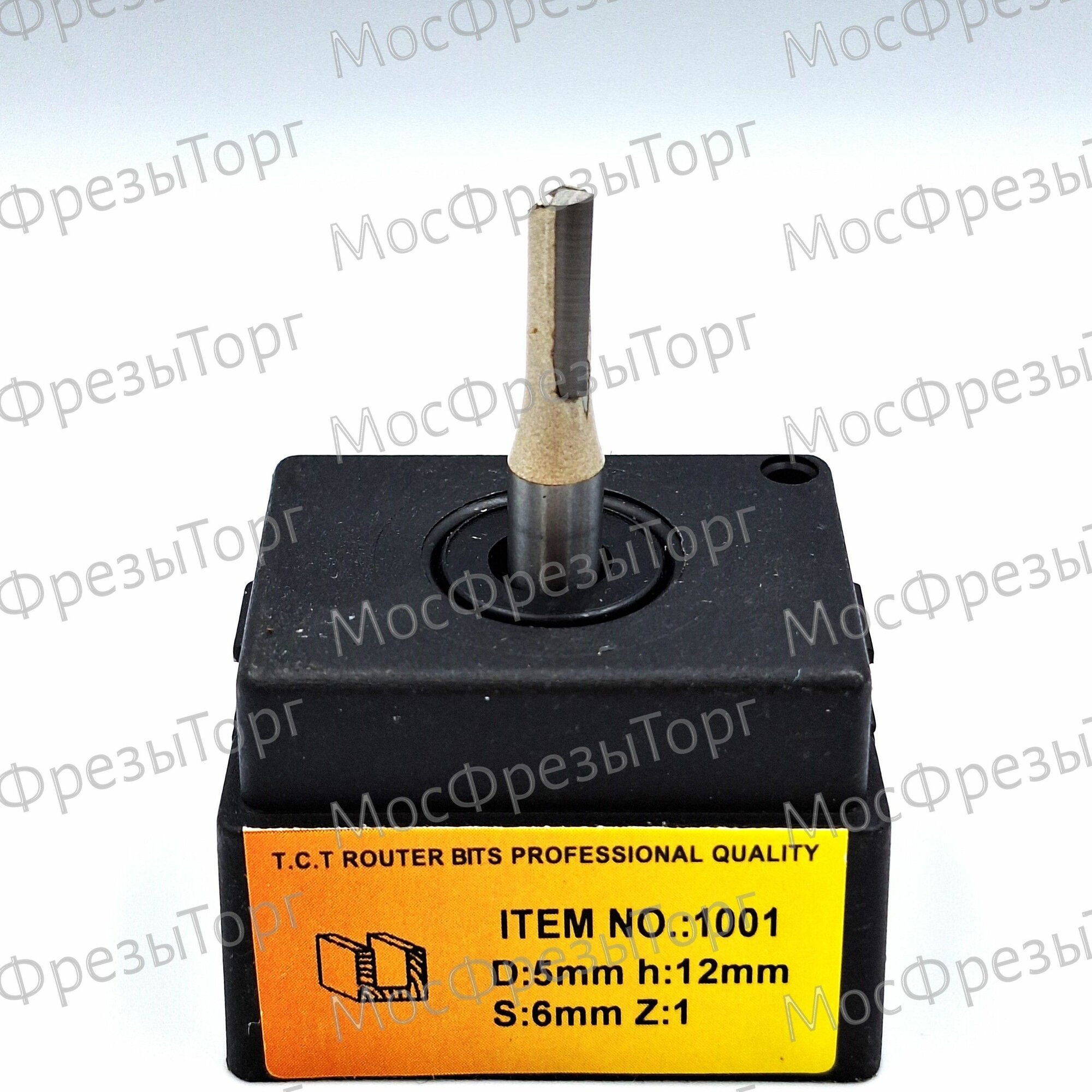 Фреза Globus 1001 D5 h12, хвостовик 6 мм, Z:1 пазовая прямая однозубая