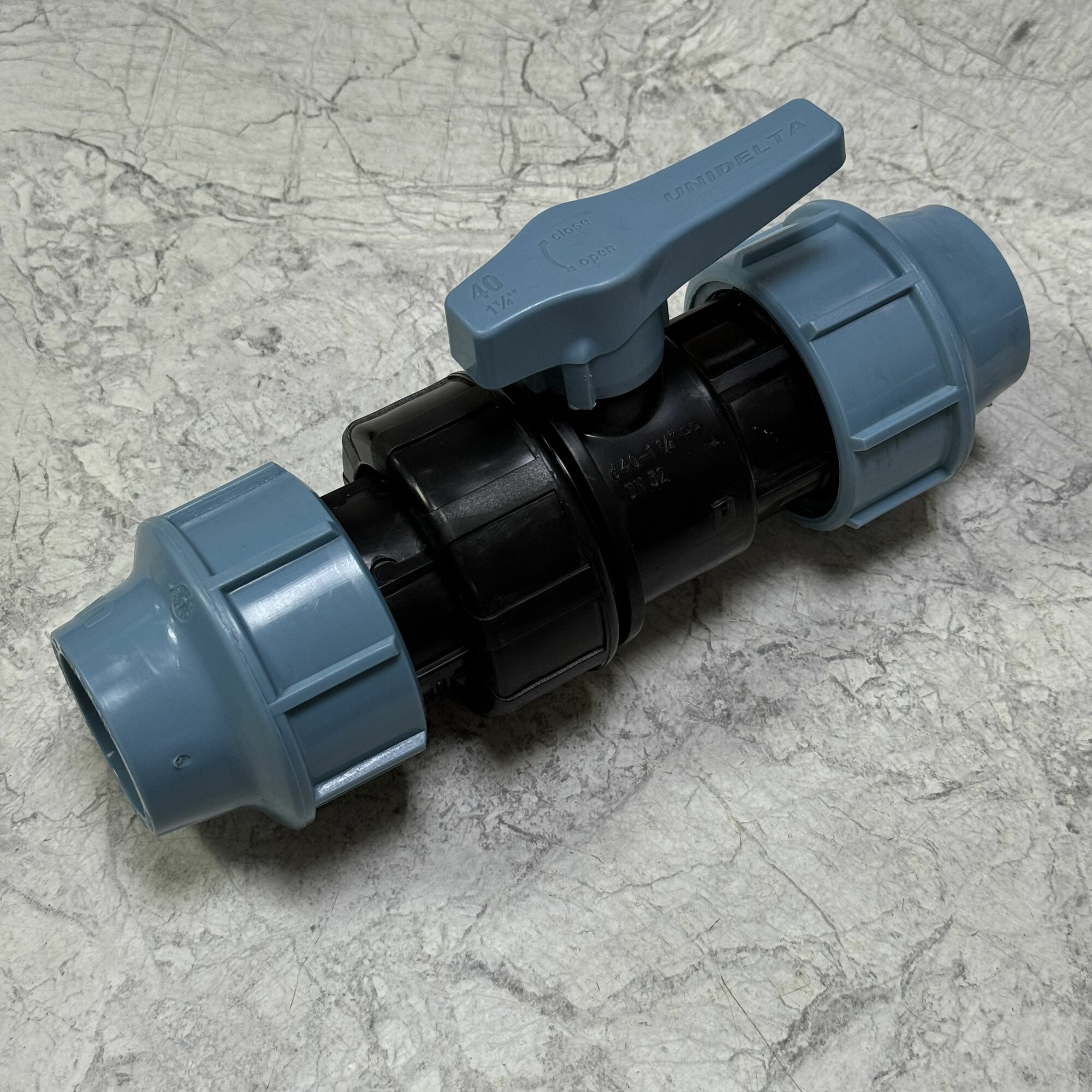 Кран Unidelta для пнд труб 40