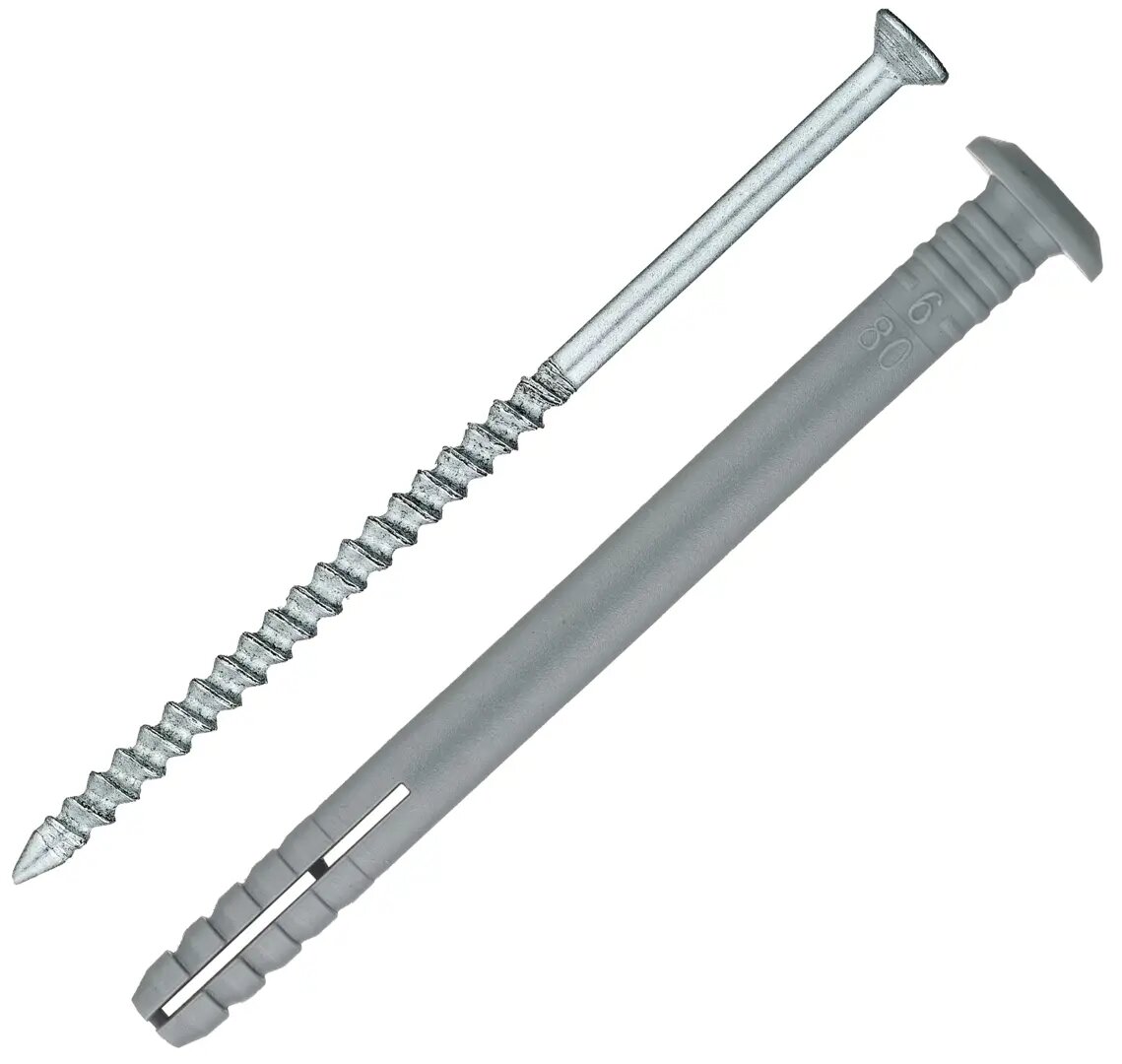 Дюбель-гвоздь Tech-krep SM-G 6x80 мм полипропиленовый гриб 10 шт.