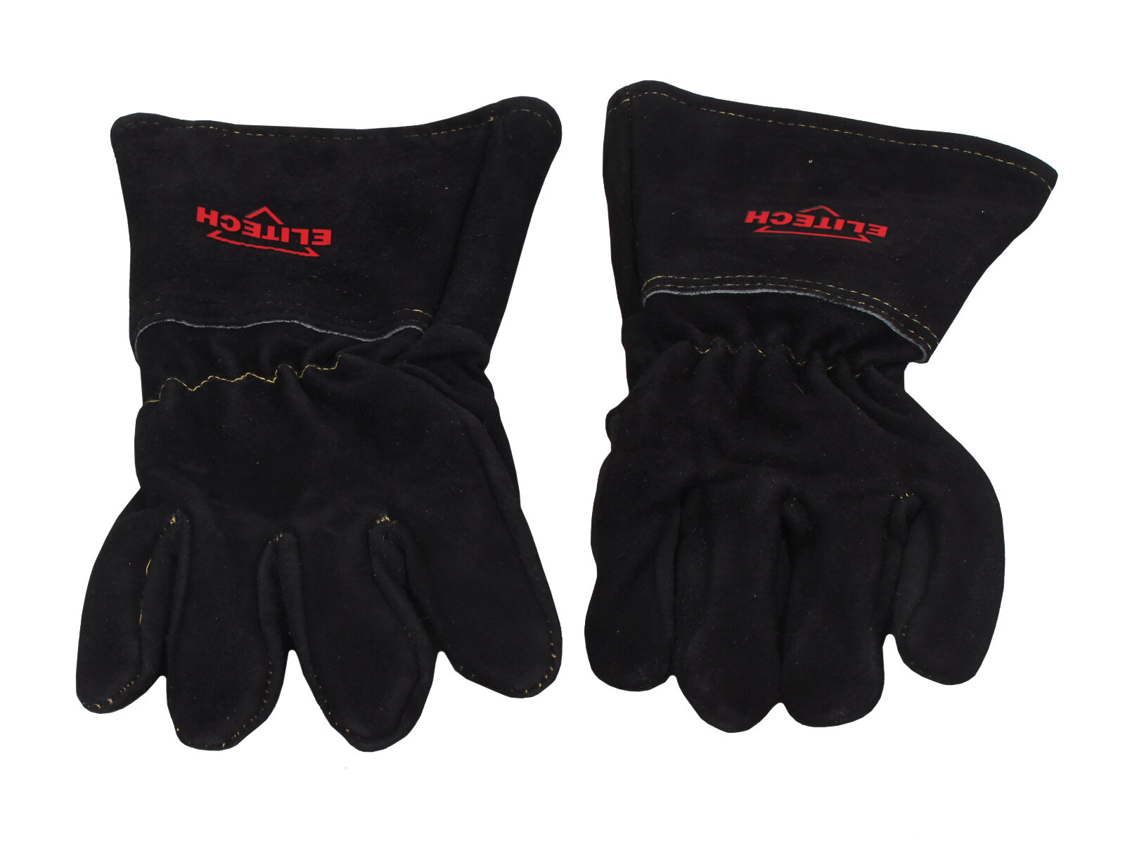 Краги сварщика черные спилок нить kevlar