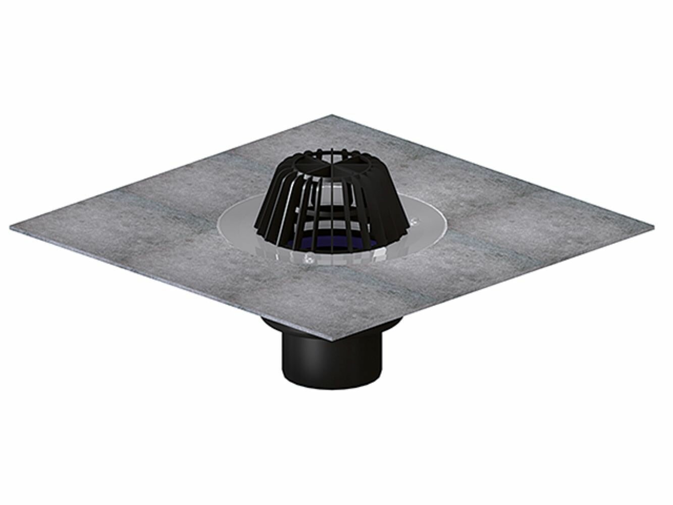 Воронка кровельная HL HL62H/1, PP, DN110, черный цвет