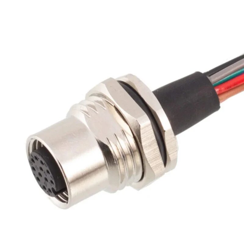 Водонепроницаемый кабель коннектор TLXT Waterproof M12 5П, Opening M16, Female-R