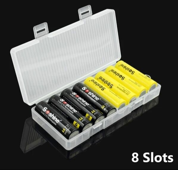 Бокс Кейс для батареек и АКБ под 8x AA/AAA