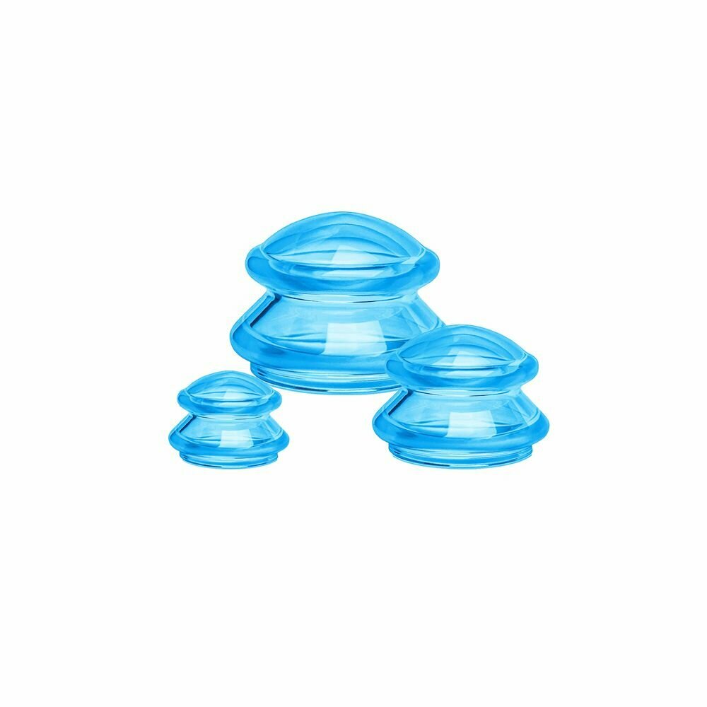 Вакуумные массажные банки для лица и тела , антицеллюлитного массажа , от морщин , резиновые , 3 шт