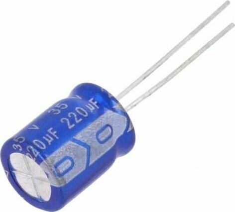 Конденсатор Jb Capacitors JRG1V221M05001000120000B Конденсатор электролитический THT 220мкФ 35ВDC 10x12мм 20П 1шт