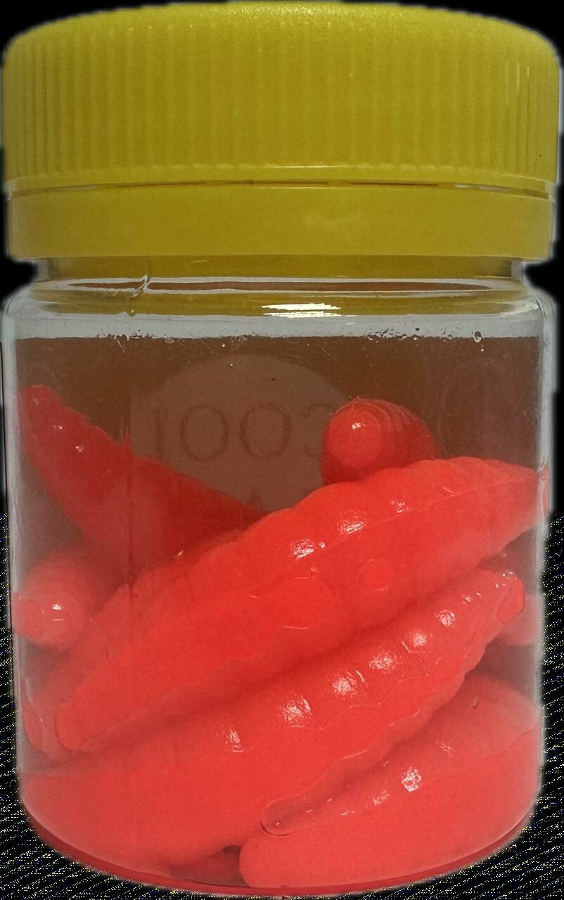 Приманка Cool Place Maggot 4см, цвет розовый, с ароматом сыра