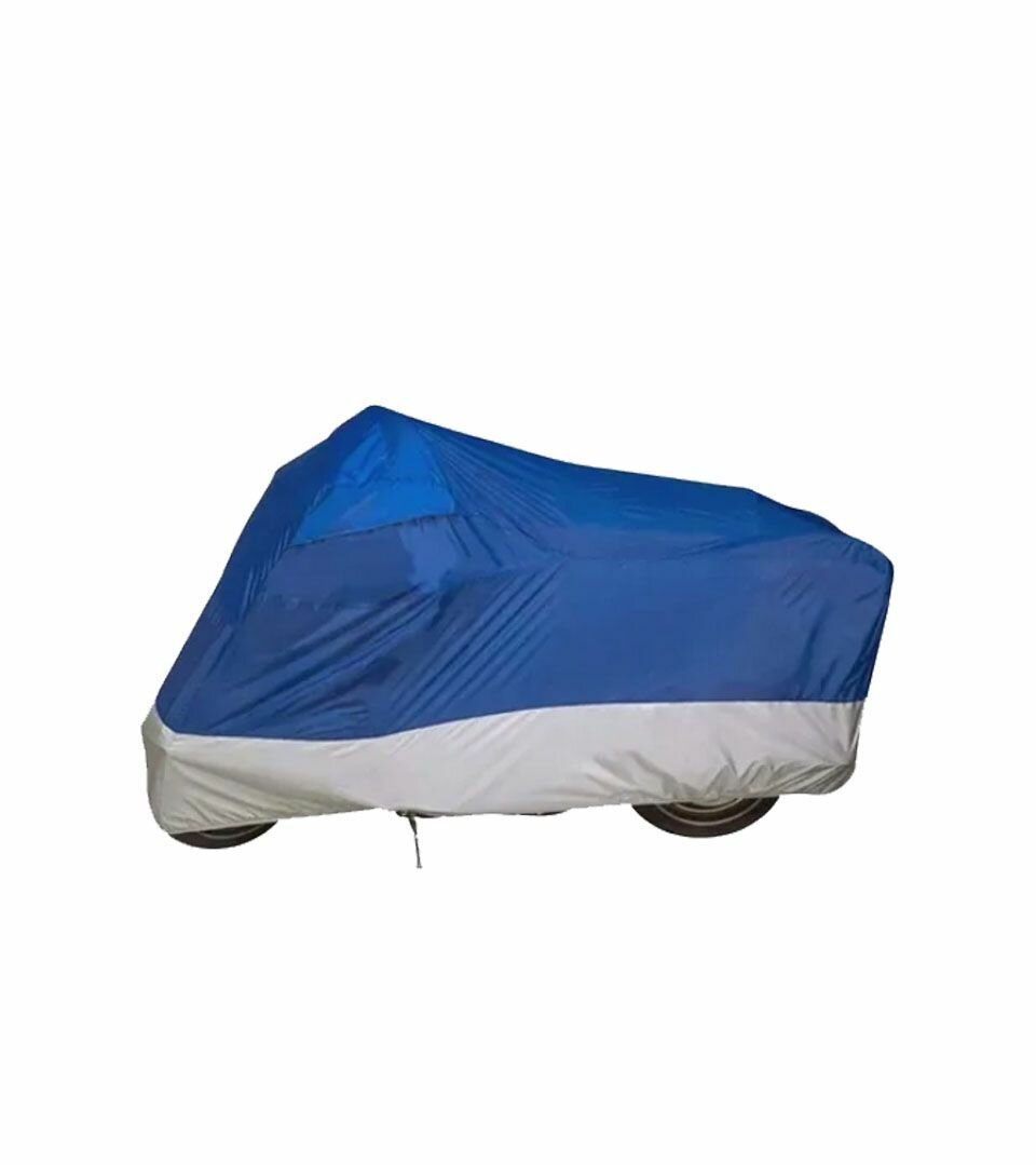 Чехол SAMEWAY 190T для мото 180*88*118 см, полиэстер, бело-синий