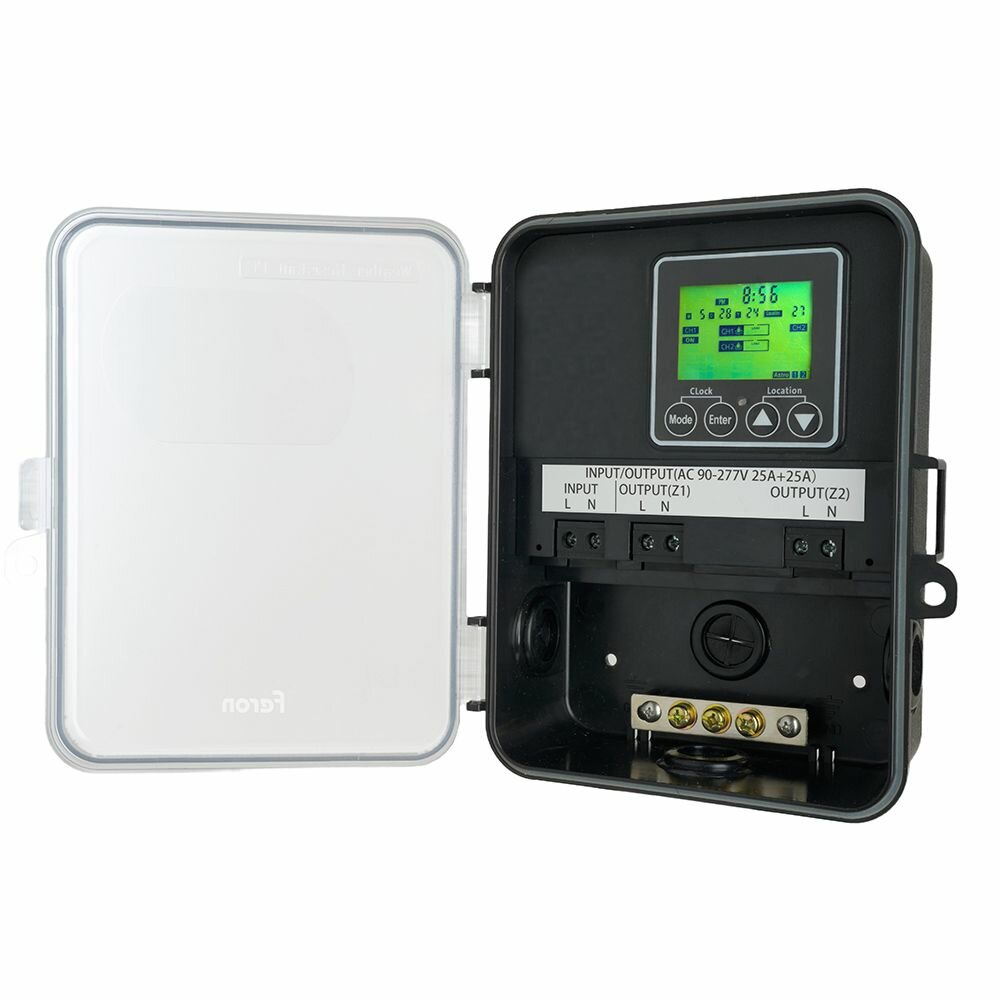 Реле времени 220 вольт / Таймер электронный 13800 Вт IP65 / Feron TM101 51479