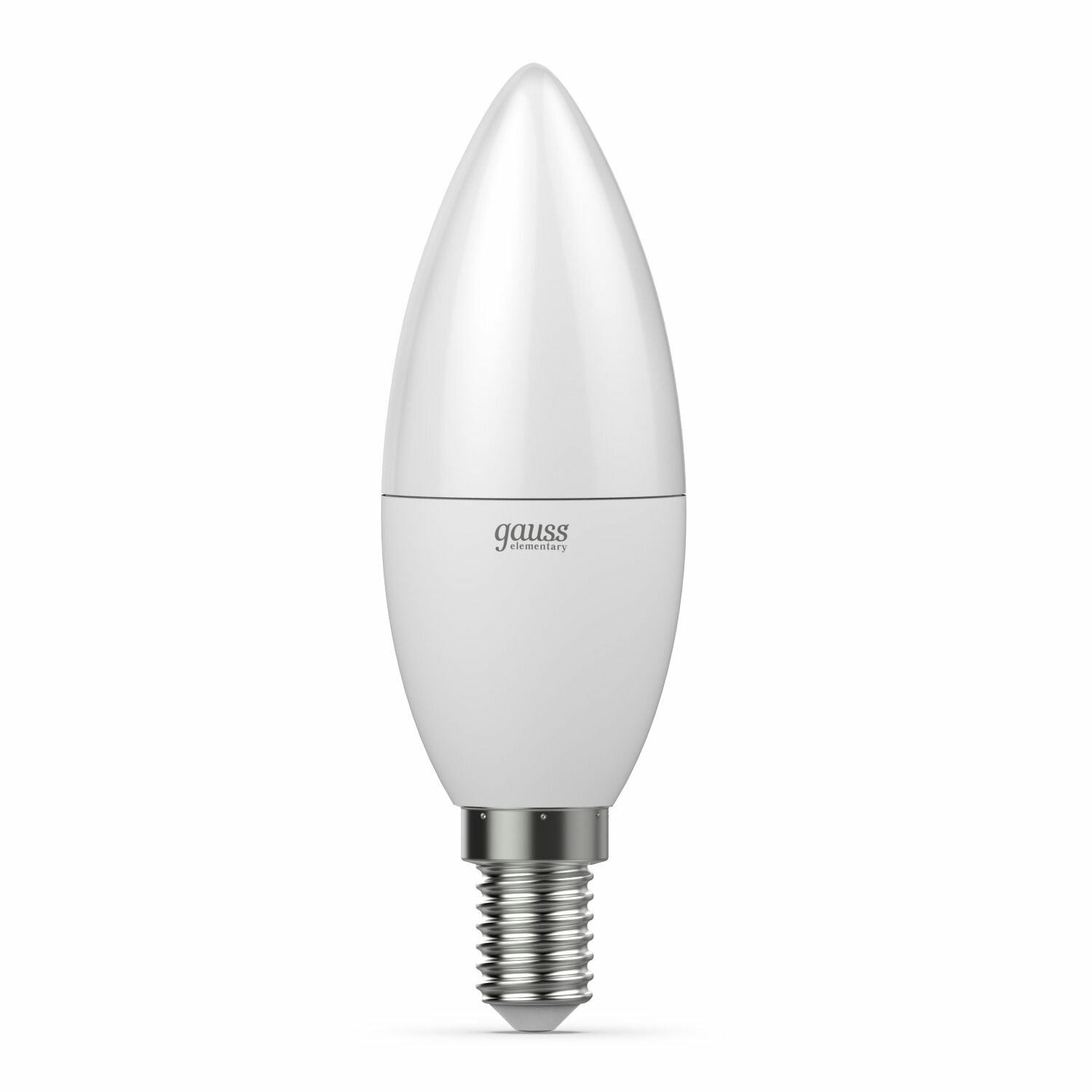 Лампа светодиодная Gauss LED, 12 Вт, 880 лм, 3000 К, свеча, свет теплый, E14, AC, 220 В, Elementary