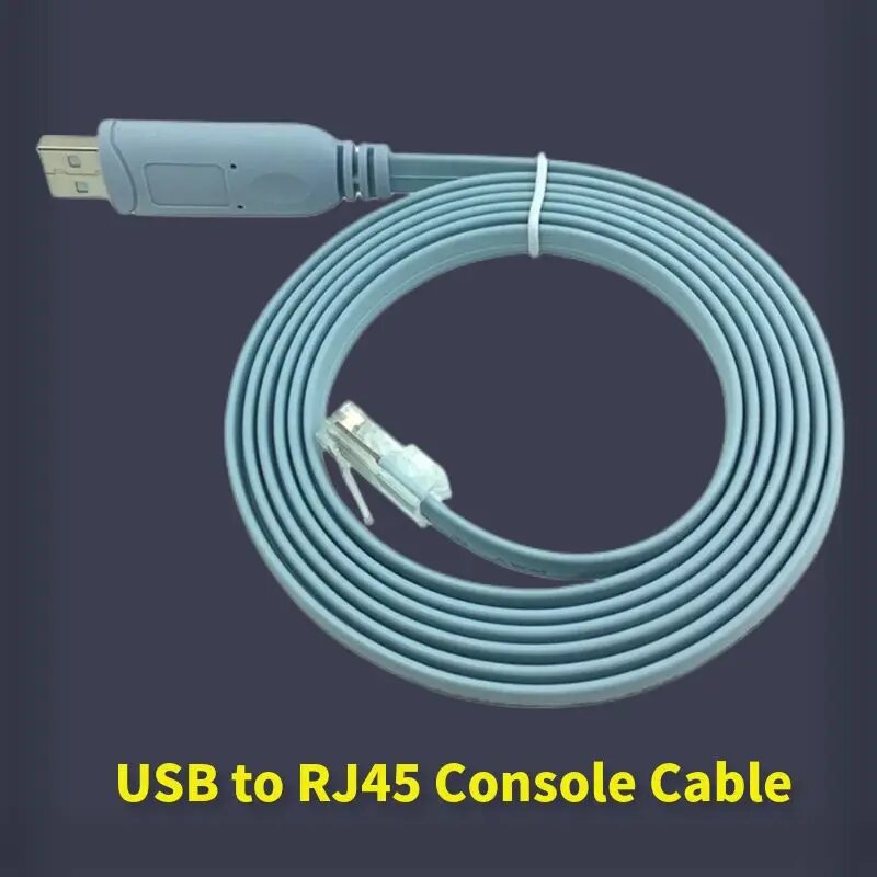 USB удлинитель RJ45 консольный кабель FTDI USB FT232R чип RS232 переключатель уровня 1,8 м 3 м 5 м для маршрутизатора Cisco H3C HP huawei 1.8M