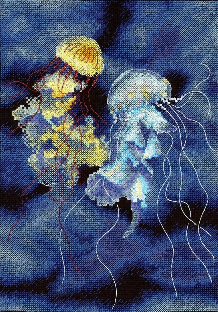 Вышивка Частичная, "Подводное волшебство" 16 Aida М. П. Студия (Россия) арт. НВ-887