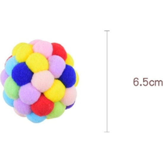 Плюшевый мячик Zoowell с колокольчиком Play L для кошек и собак 6,5 см XZ001