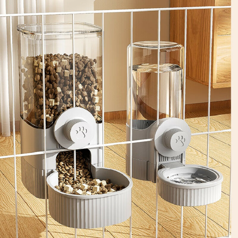 Huanchong Pet Hanging Automatic Water Dispenser for Cats, Suspended Dog Water Feeder, Hanging Cage Water Bottle for Dogs