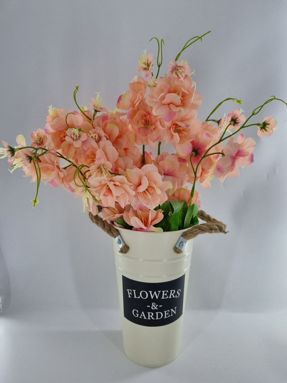 Дельфиниум набор 2 букета. Искусственные цветы. Персиковый