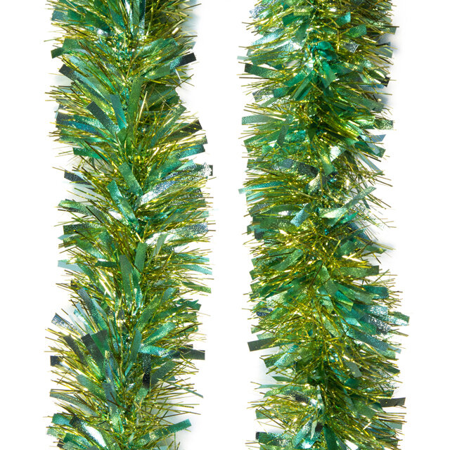 Мишура Морозко Pastel 2 м*95 мм бирюзовая с золотым, MOROZCO, М0817