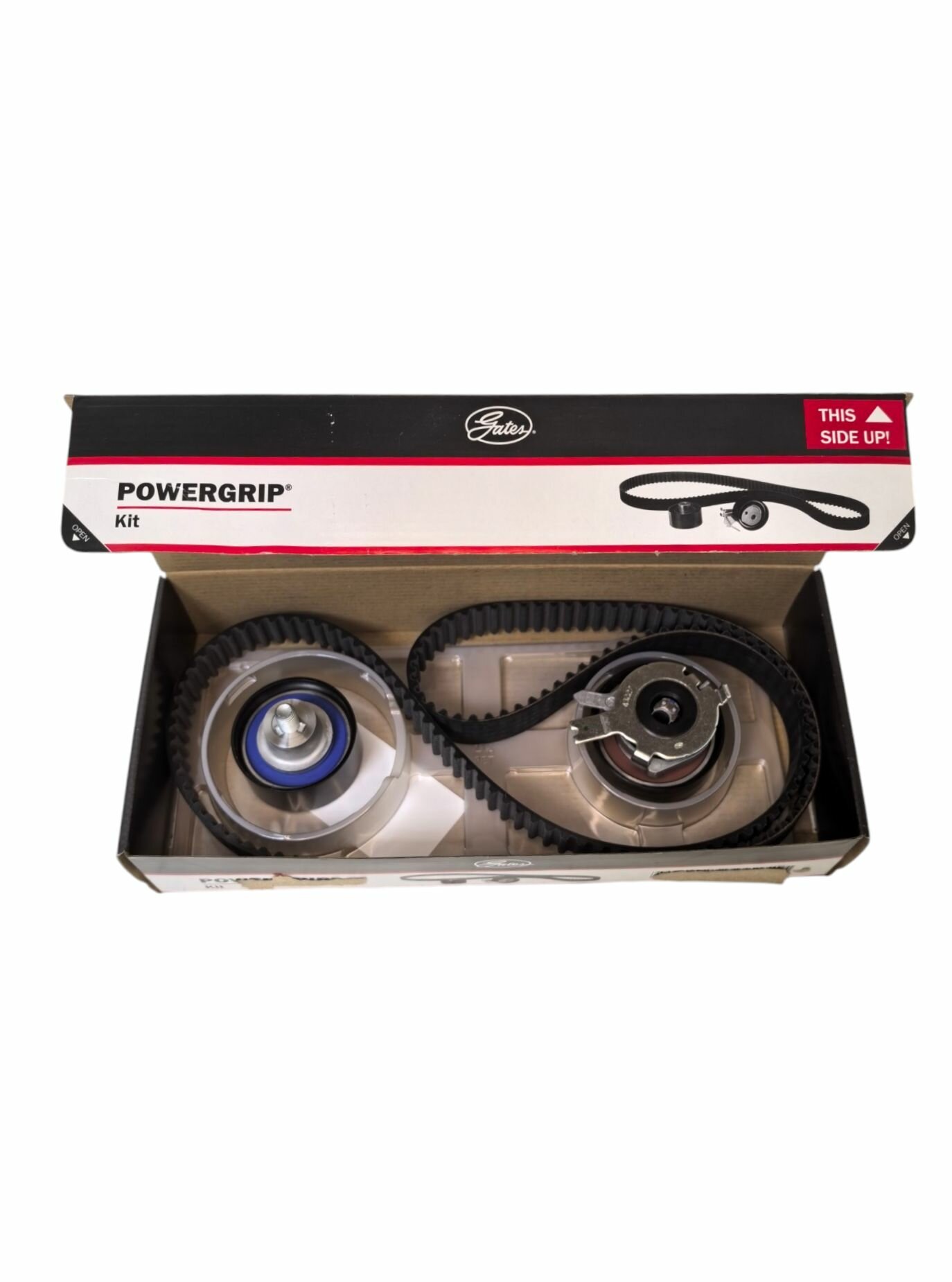 Комплект ГРМ Чери Кимо/КуКу6/Индис (Chery Kimo/QQ6/Indis) (ремень ГРМ, ролик натяжной старого образца, ролик обводной) Gates 473H-1007073