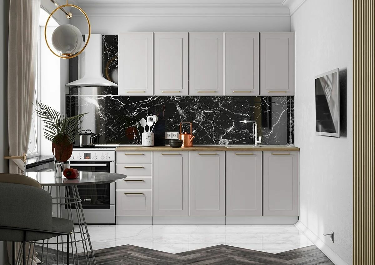 Кухонный Гарнитур Милена 2,0 шампань (Интерьер-Центр)