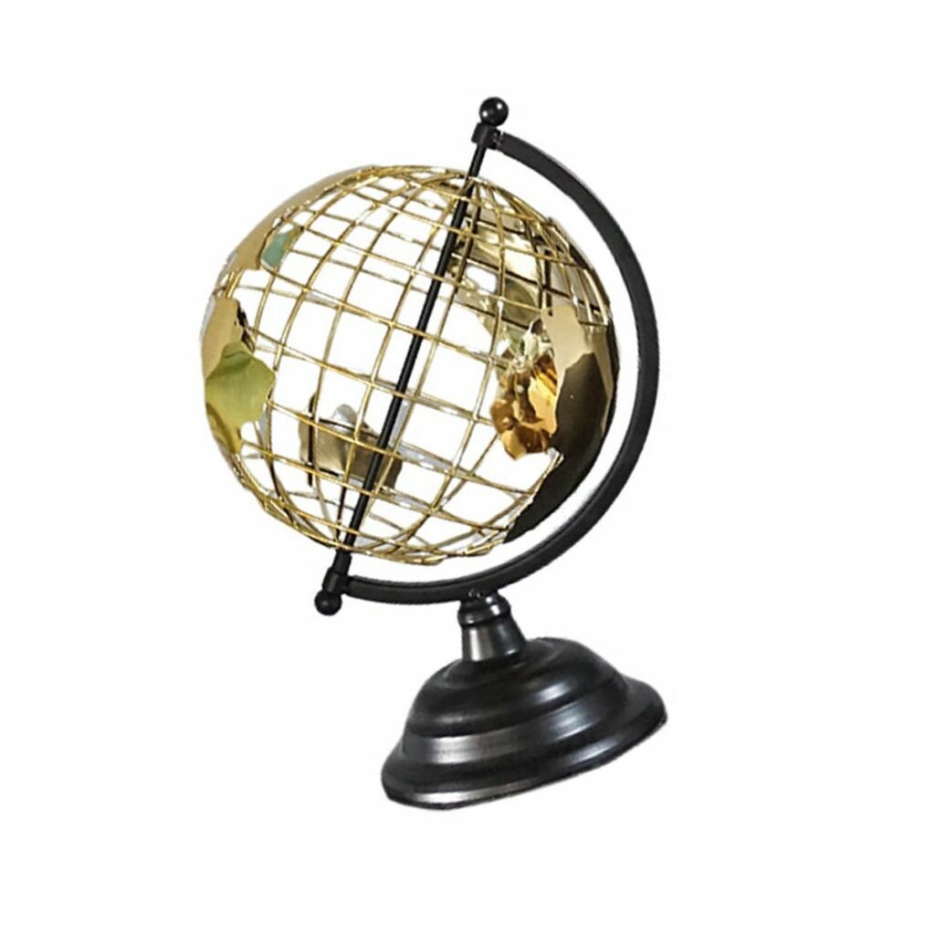 Простое украшение в виде глобуса из кованого железа-M