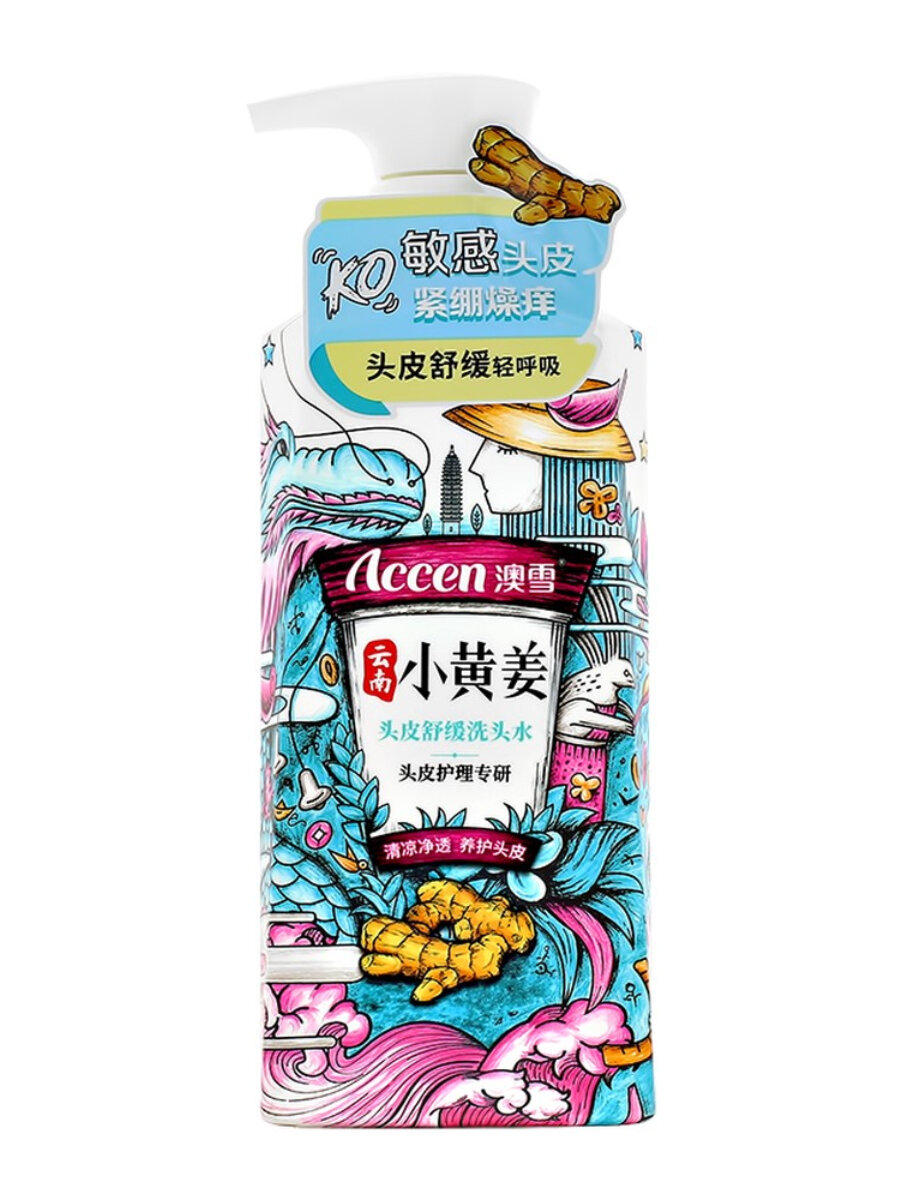 Шампунь для волос ACCEN GINGER с имбирем успокаивающий 500 мл