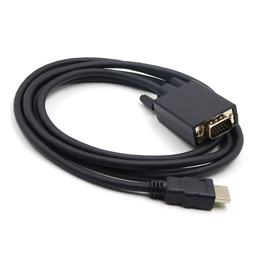 1080P@60Hz Male to Male Adapter Cord 15pin to VGA Cable to Connect Computer Laptop HDTV Directional Cord