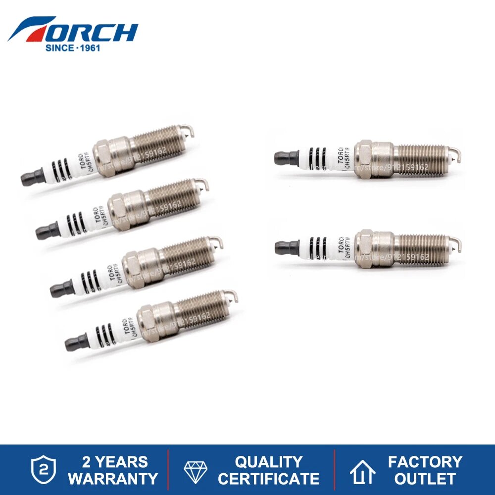 Свечи зажигания TORCH QH5RTIP-13, 6 шт. в уп.