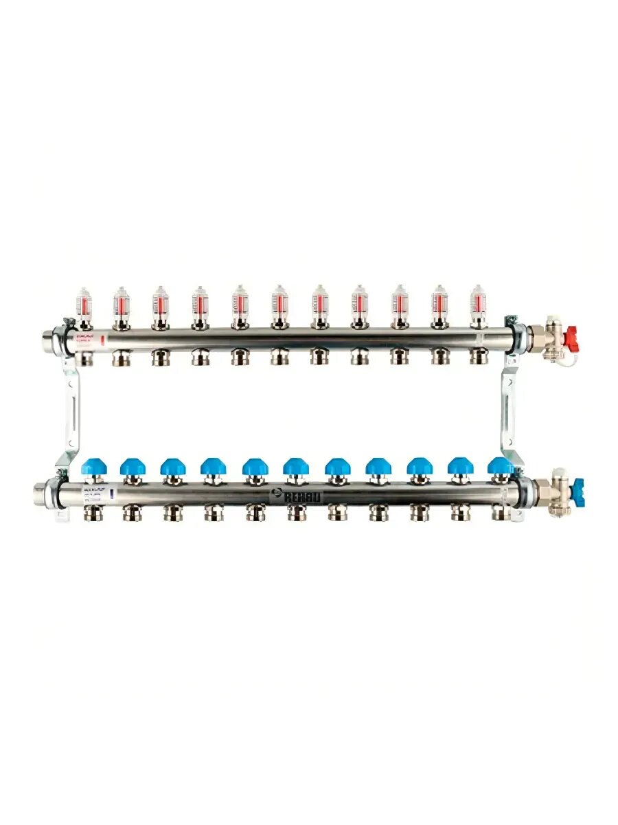 Распределительный коллектор HKV-D на 11 контуров нерж . сталь