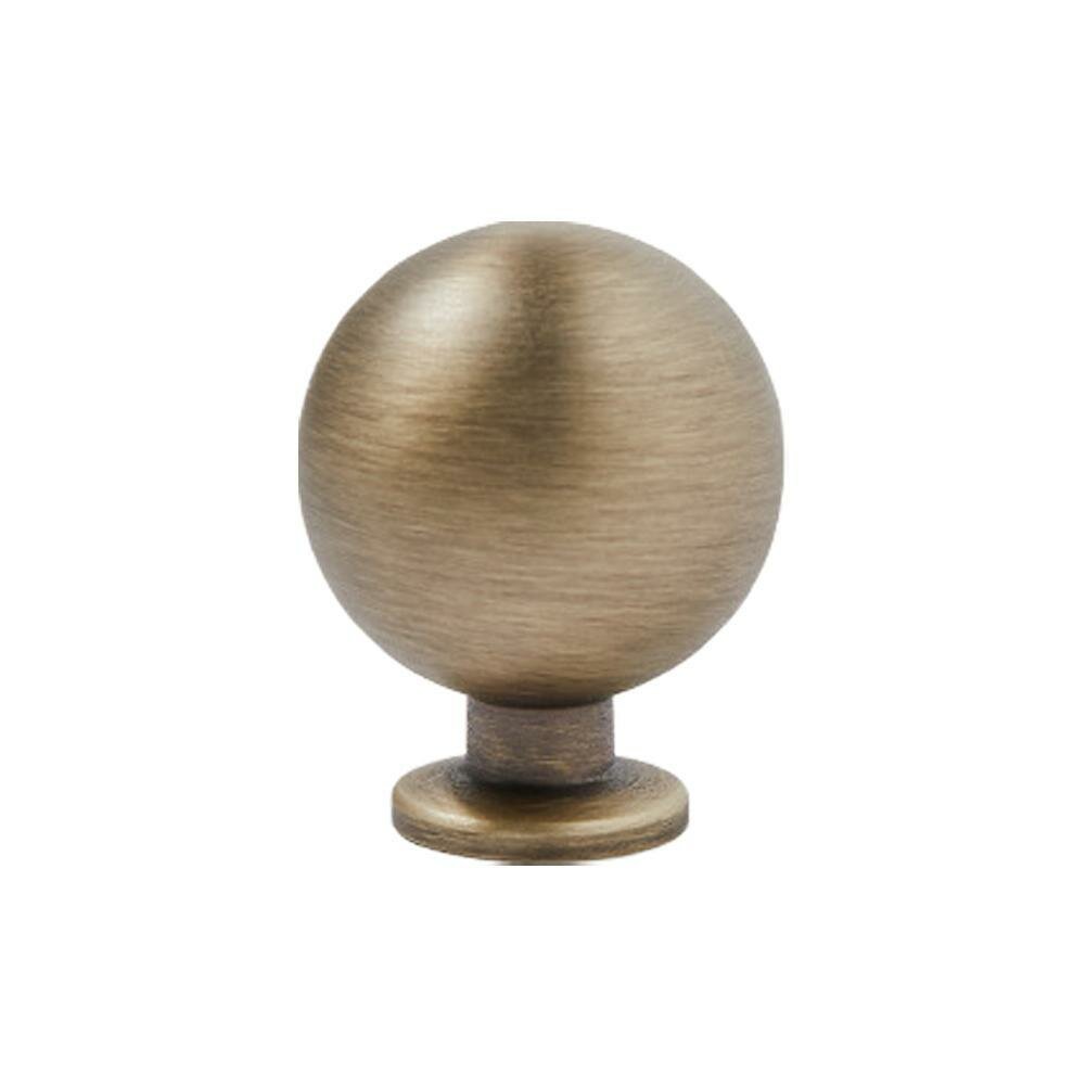 Дверная ручка, 30 мм, под старину, латунь, для шкафа, гардероба, простая установка