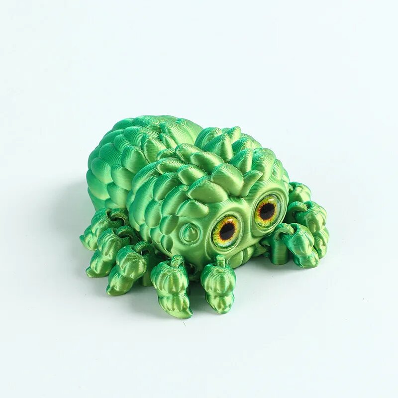 3D печатная милая игрушка-паук с животными, реалистичная красочная фигурка паука, шарнирная игрушка-непоседа для любителей пауков, домашний декор на Хэллоуин