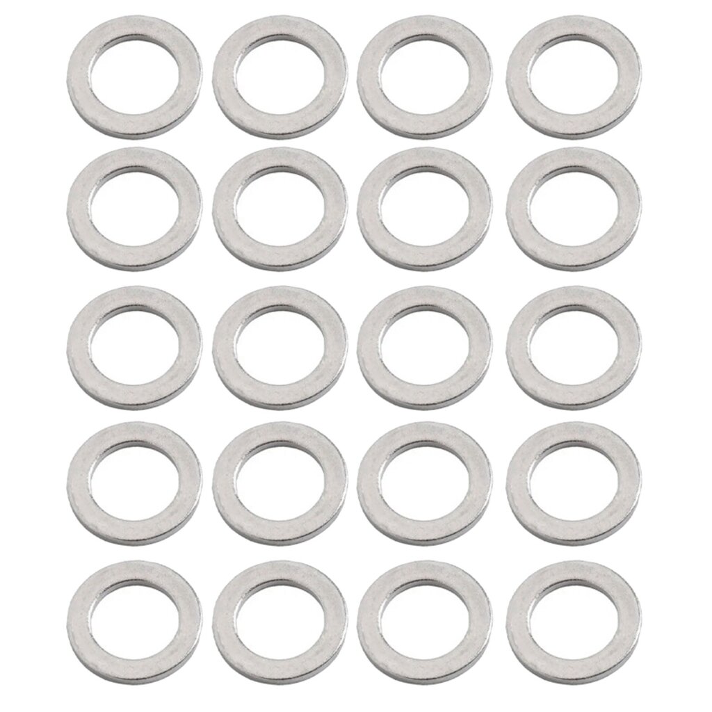 20шт Уплотнительные Шайбы Нижней Сливной Пробки Масла Автомобильного Двигателя 94109-14000 94109-12000 Сменные Алюминиевые Уплотнительные Прокладки