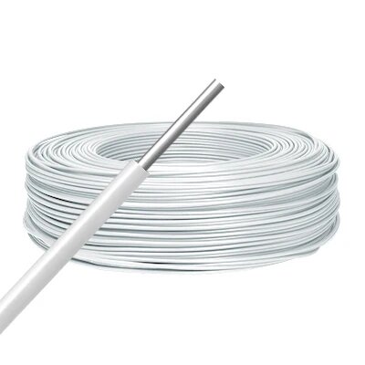 Одножильный провод UL1007 22AWG, белый, 5 метров