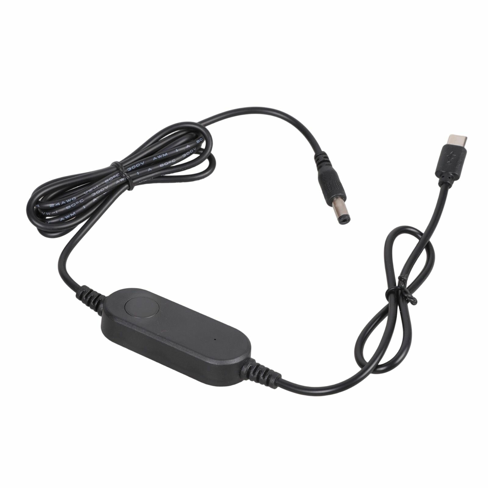 USB-C кабель от 5 В до 12 В мощностью 12 Вт длиной 160 см для мобильных устройств