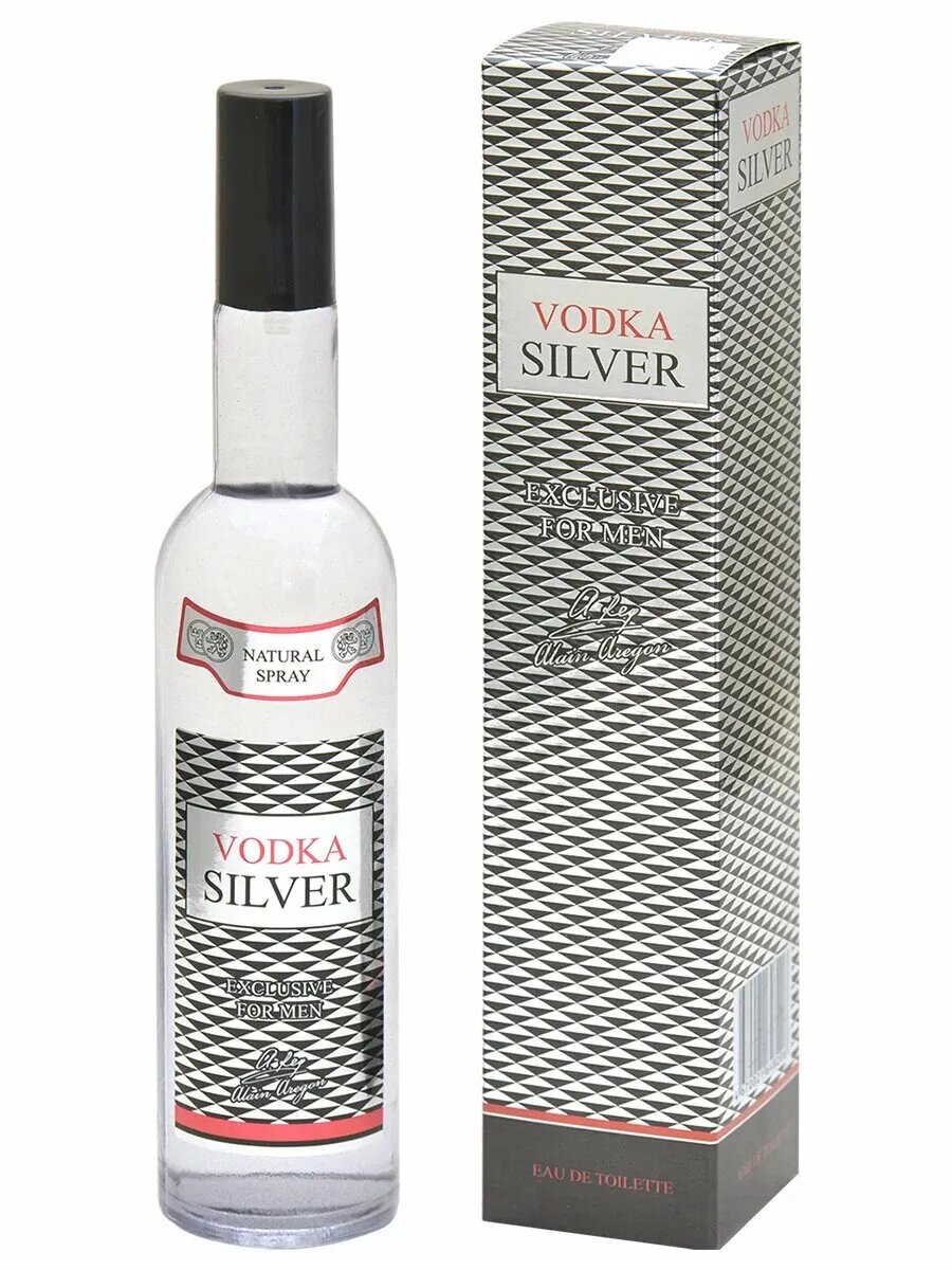 Туалетная вода Positive Parfum vodka SILVER 100ml (аромат Whisky Silver) для мужчин