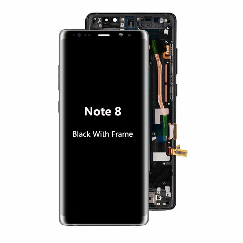 Super AMOLED Note8 ЖК-дисплей для Samsung Galaxy Note 8 Note8 N950F N950U ЖК-дисплей Замена сенсорного экрана Поддержка S Pen с рамкой OEM Black Frame