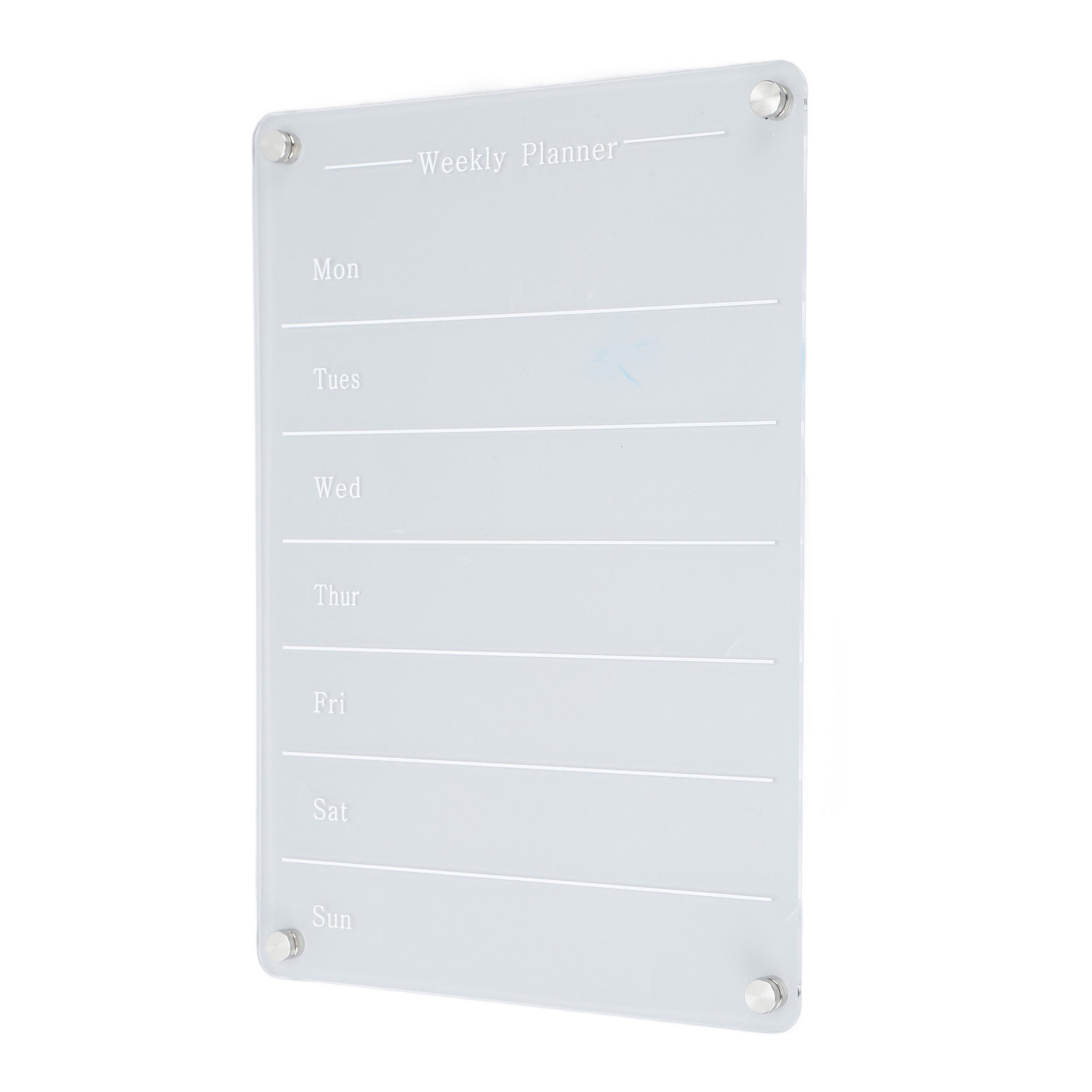Прозрачная доска для планирования календаря, многоразовая магнитная акриловая доска для влажного и сухого стирания для холодильника, еженедельное расписание